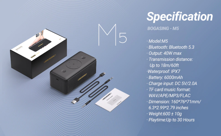 BOGASING M5 Bluetoothスピーカーの口コミ・評判、レビュー