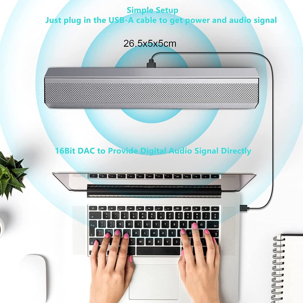 Sanyun SW010 パソコンスピーカーの口コミ・評判、レビュー